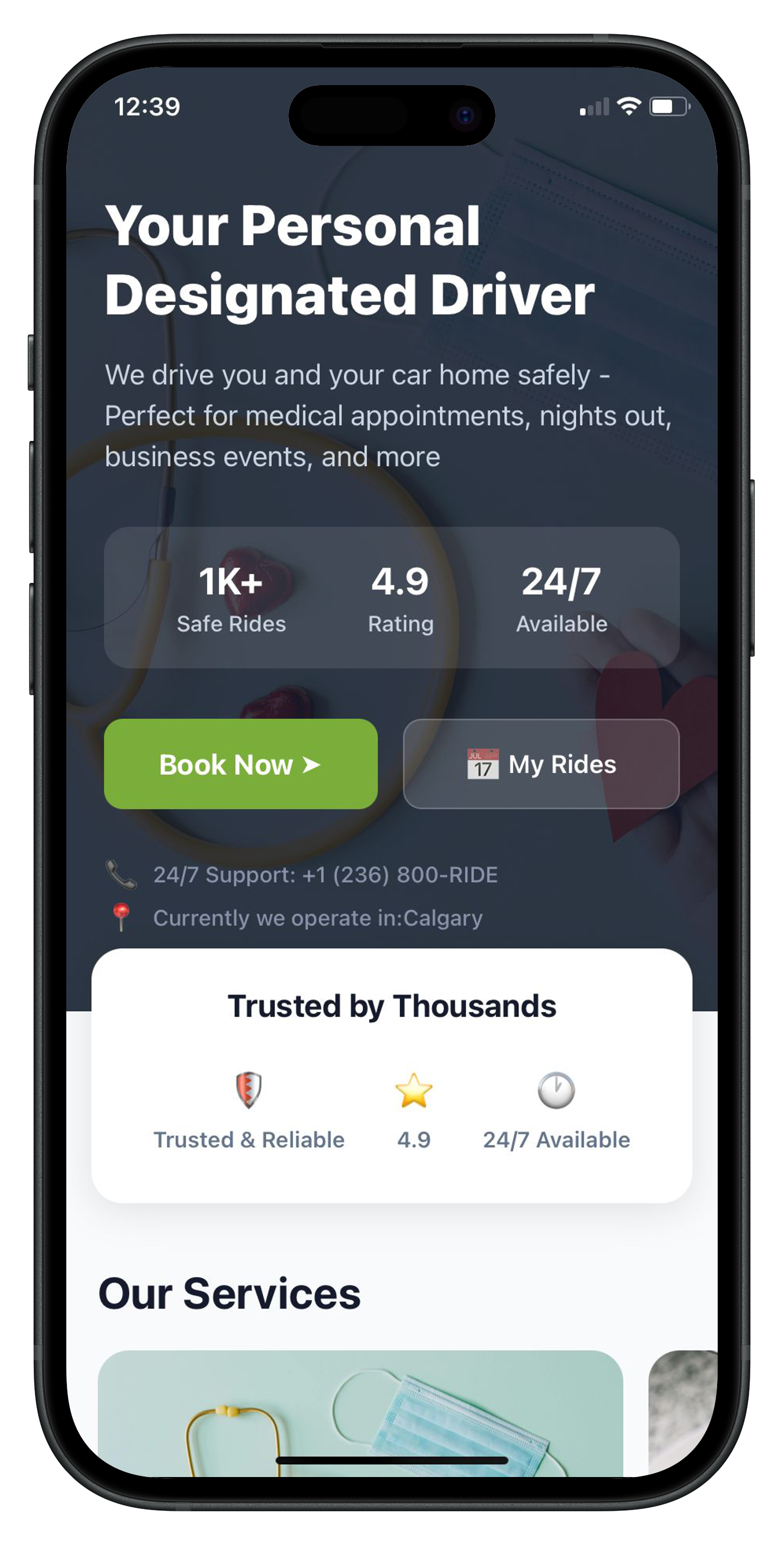 RideFlex | Designated Driver & Medical, Night Out, Airport Rides Calgary